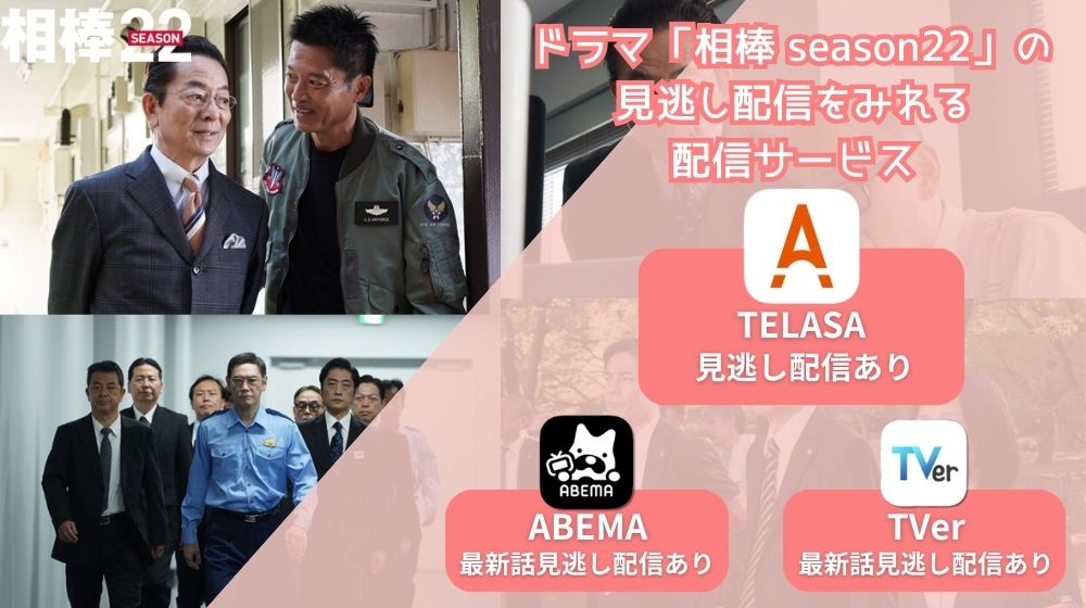 ドラマ「相棒 season22」の見逃し配信を全話無料で見れる動画配信サービスまとめ | 動画配信サイト比較ならVOD board